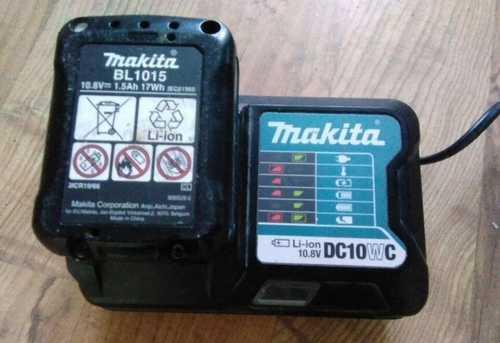 Зарядка Makita DC10wс 10.8 В + аккум BL1015