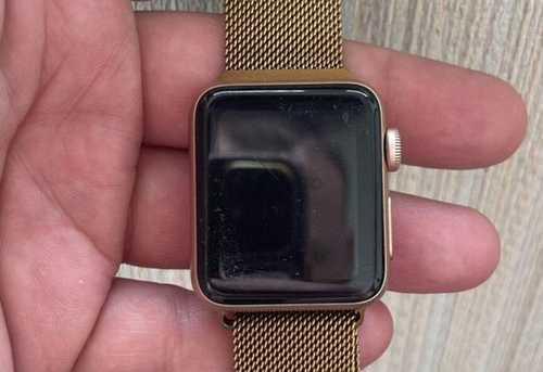 Часы apple watch 3 38 mm gold