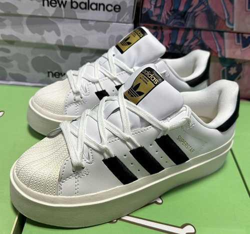 Кроссовки adidas superstar на танкетке. 36-40