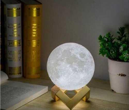 Ночник лампа. Светильник "Луна" 20см