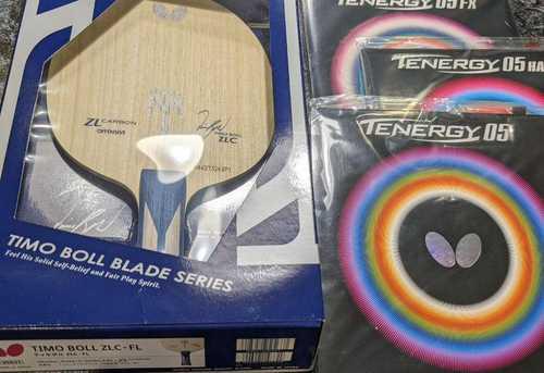 Набор Butterfly Timo Boll ZLC + 2 Tenergy