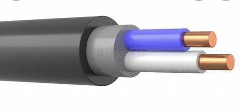Кабель ввг нг(а) 2/4 50 метров + гофра чёрная улич