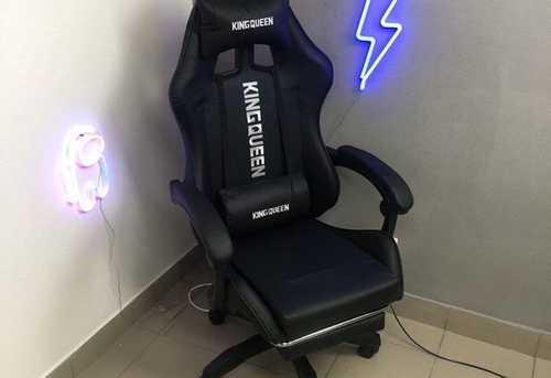 Компьютерное кресло с массажем черное