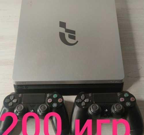 Sony PlayStation 4 Slim Limited Edition Gran Turismo Sport, 1000 ГБ, Прошитая, 2 геймпада