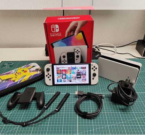 Nintendo switch oled прошитый 256 GB