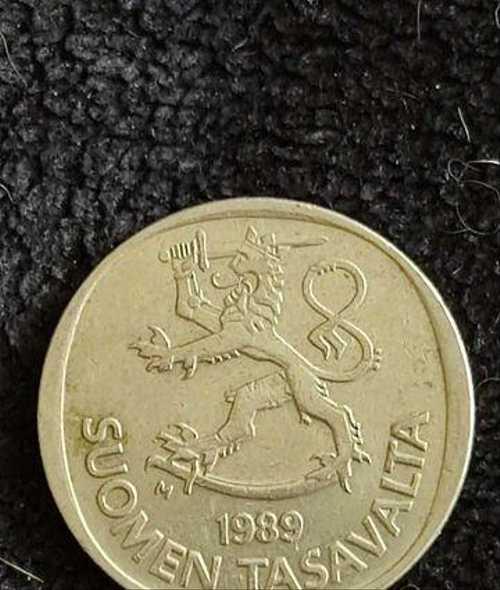 Монета 1 марка 1989 года, Финляндия