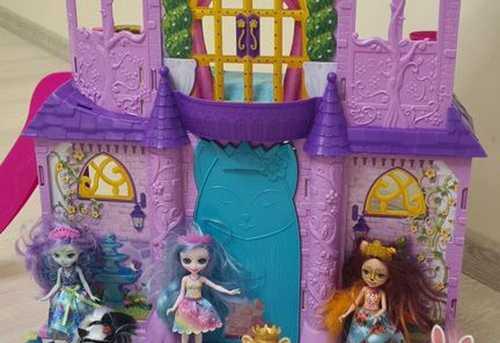 Замок Enchantimals с мебелью и 6 кукол с питомцами