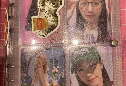 Карточки kpop вместе с альбомом