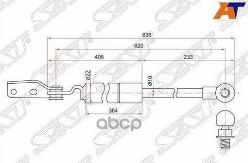 Амортизатор крышки багажника mazda MPV LW# 99-0