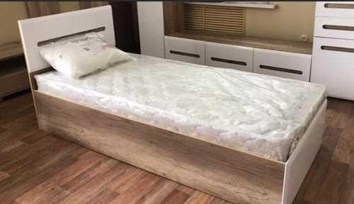 Кровать наоми 0.9 м (матрас в комплекте )