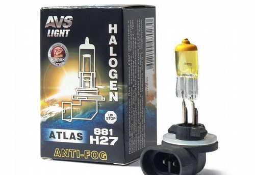 Галогенная лампа AVS atlas anti-FOG BOX желтый H27