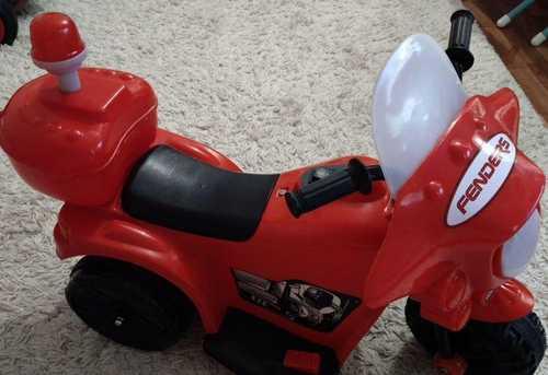 Электромобиль детский мотоцикл