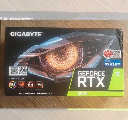 Видеокарта RTX 3070 Gigabyte Gaming OC