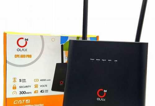 WiFi роутер Olax AX9 Pro 3G/4G/LTE Black 4000мАч