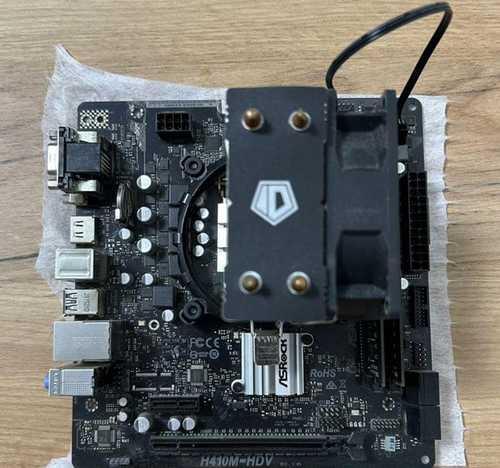 Комплект i510400F, Asrock h410m, 2x8gb, корпус