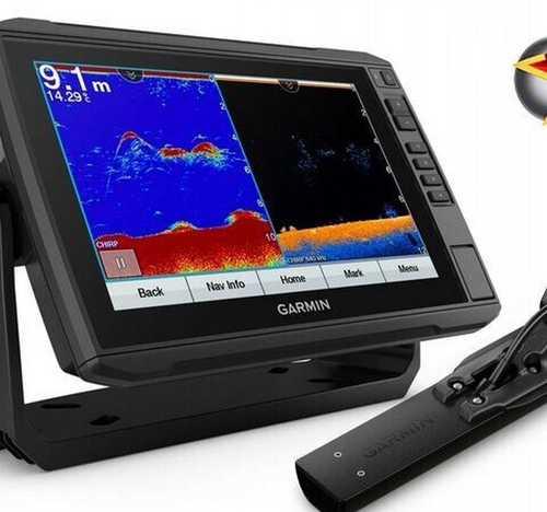 Эхолот-картплоттер Garmin EchoMap UHD 92sv с датчи