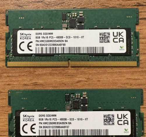 SK hynix Оперативная память DDR5 8GB SO-dimm