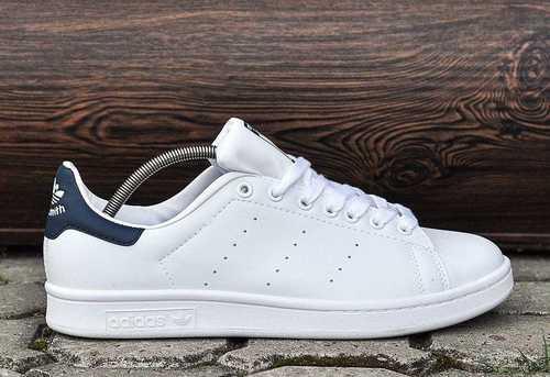 Кроссовки adidas stan smith белые с черным