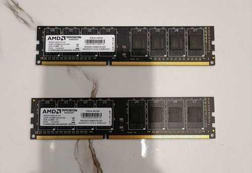 Оперативная память AMD ddr3 2gb 1333