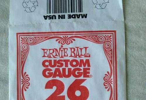 Струна для электрогитары одиночная Ernie Ball 026