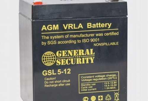 Аккумулятор General Security GSL 5-12