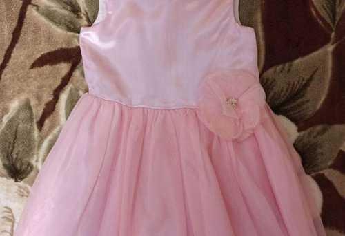 Платье праздничное розовое 92