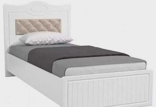 Кровать 90 с мягкой спинкой Монако мн-10+мн-10А