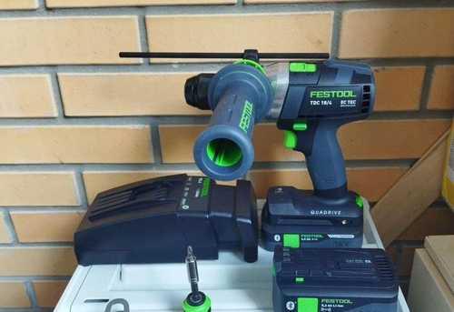 Дрель -шуруповерт festool tdc18/4 5,0/4,0 I- plus