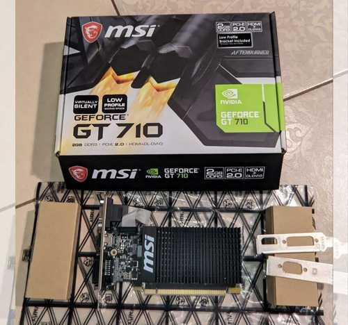 Видеокарта MSI GT710 2gb DDR3 hdmi DL-DVI-D PCI-E