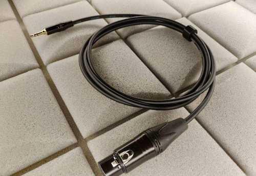 Jack 3,5 stereo - Xlr гнездо canare l-2e5