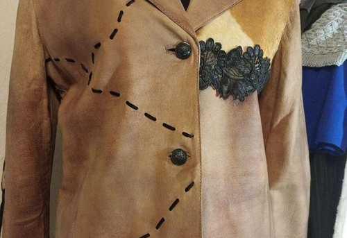 Куртка френч, натуральная кожа 46
