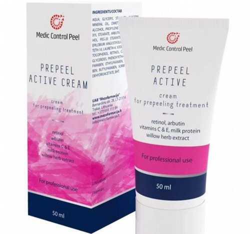 Предпилинговый крем Prepeel active cream Martinex