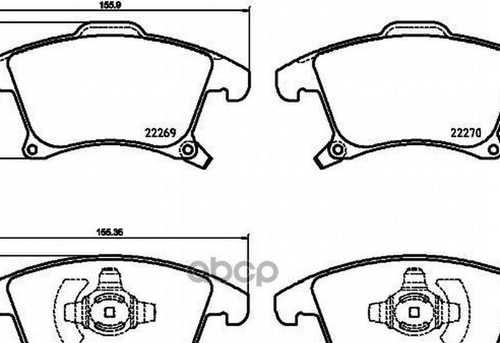 Колодки тормозные дисковые перед P24173 Brembo