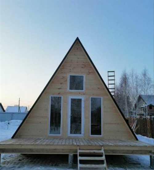 Дом в стиле A-Frame 6x6 под ключ