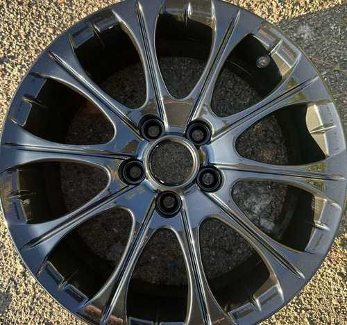 Литье диски r15 5x100 polo,rapid Черный спорт