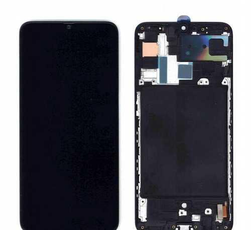 Модуль для Samsung Galaxy A70 черный с рамкой