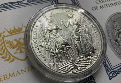 5 марок Германия Галия 2023 Серебряная монета