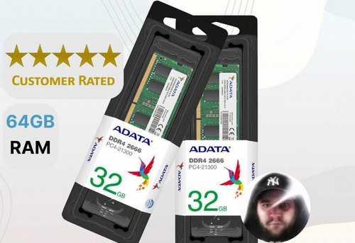 Adata SO-dimm DDR4 64Gb (2x32Gb) 2666MHz