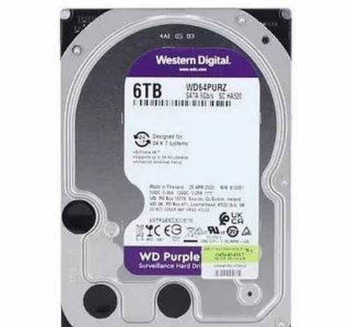 WD60purz HDD SATA 6Tb