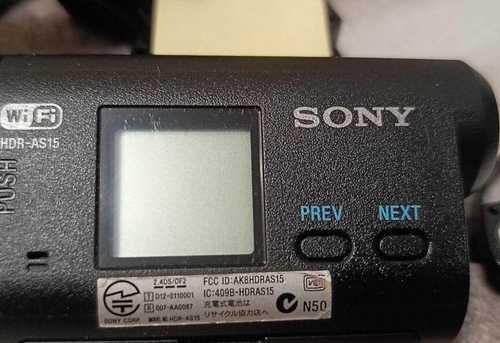 Экшен камера Sony HDR-AS15
