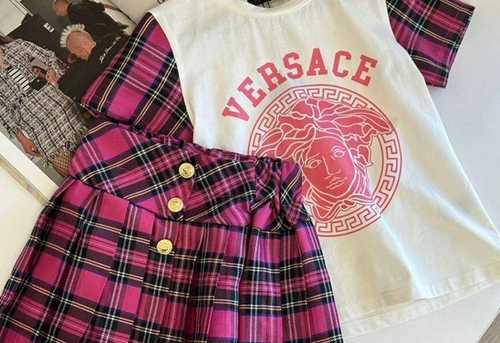 Костюм детский футболка юбка Versace