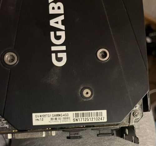 Видеокарта gigabyte; gv-n105tg1