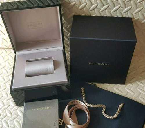 Коробка bvlgari для часов глянец