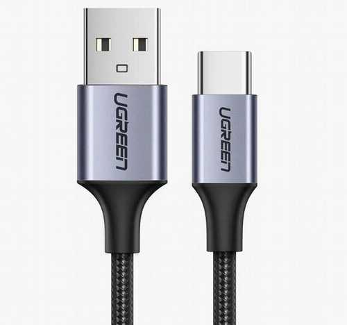 Ugreen. Кабель USB A 2.0 - USB C, в оплетке, 1 м