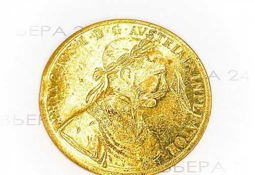 Золотая монета 986 пробы 4 дуката Франц Иосиф Авст