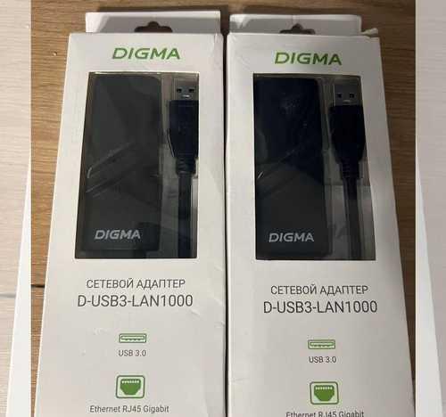 Сетевой адаптер Gigabit Ethernet Digma