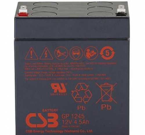 CSB Батарея GP1245 (12V 4,5Ah)