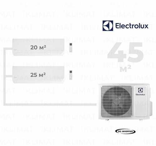 Мульти сплит система Electrolux на 45 м2