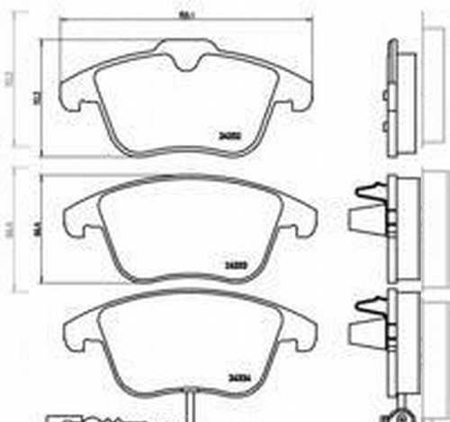 Колодки передние VW Tiguan