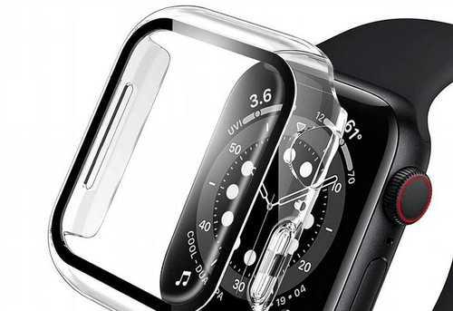 Защитное стекло Apple Watch 41 mm с бампером anank